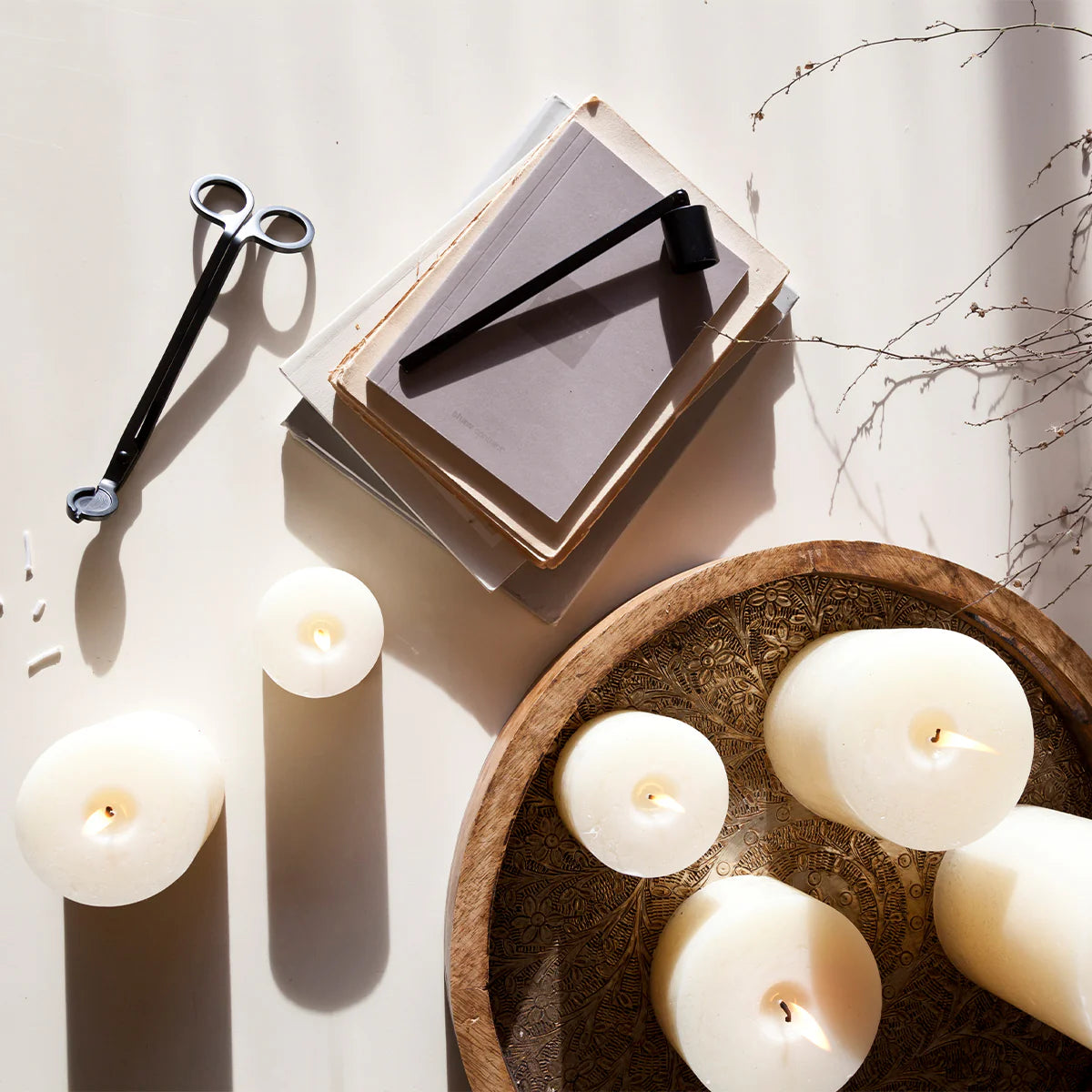 VELAS NO AROMÁTICAS – The Candle Shop - Air Beauty Perú